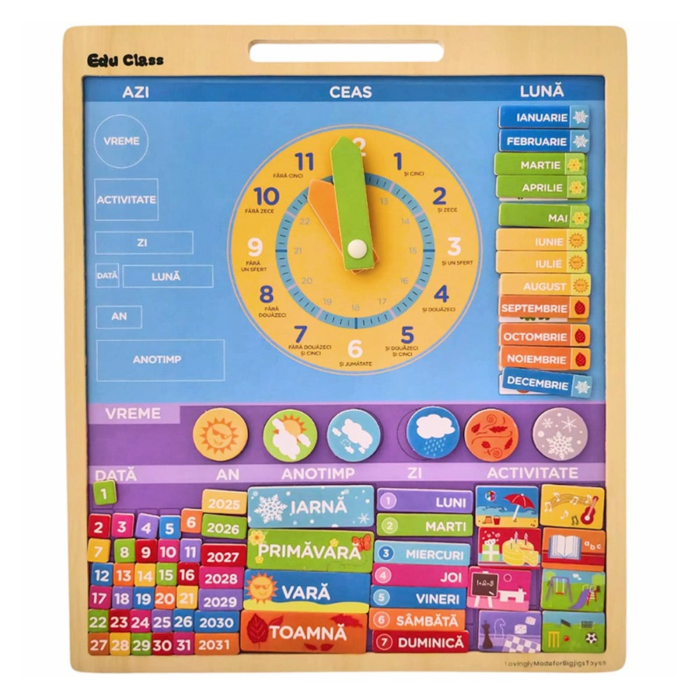 Calendar magnetic educativ in limba romana | Creatoys.ro