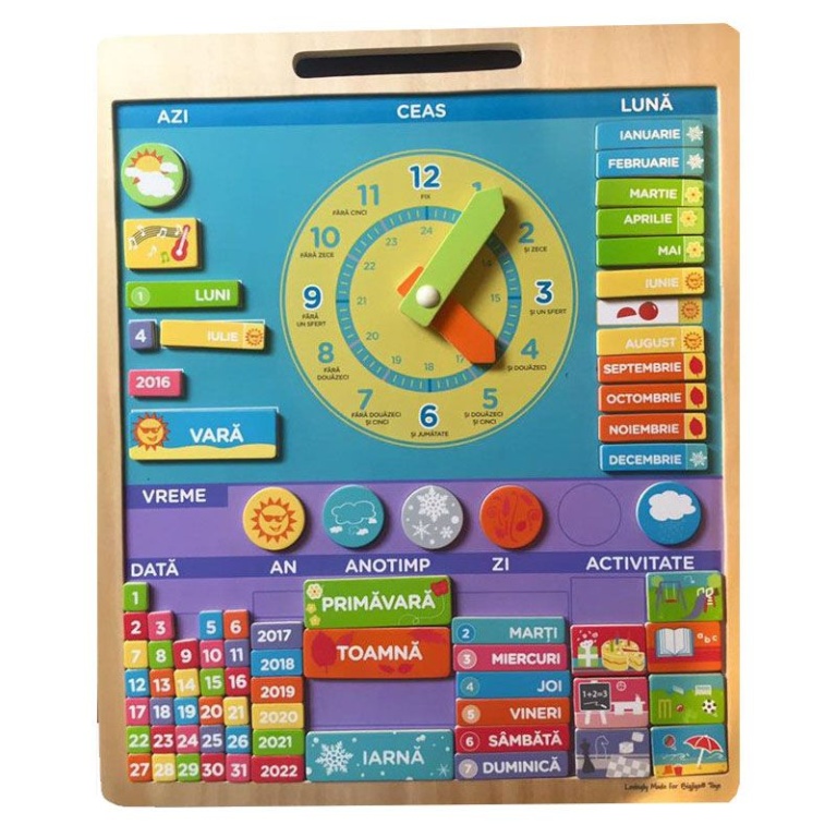 Calendar educativ magnetic lb. romana - Creatoys