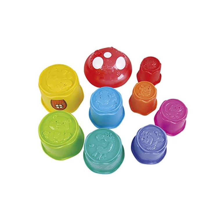 Cesti colorate de stivuit, Playgo - Creatoys.ro