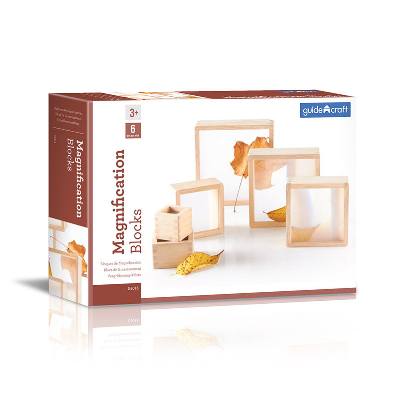 Magnification Blocks cu efect de marire, Guidecraft - Creatoys.ro