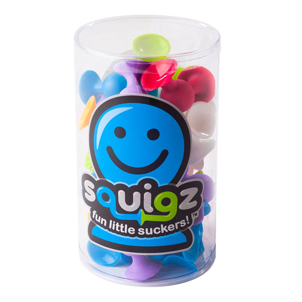 Squigz Starter 24, set contructie cu ventuze, Fat Brain Toys - Creatoys