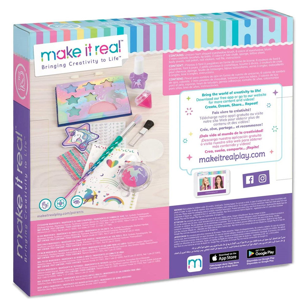 Set machiaj Unicorn Makeover, Make it Real | Creatoys.ro