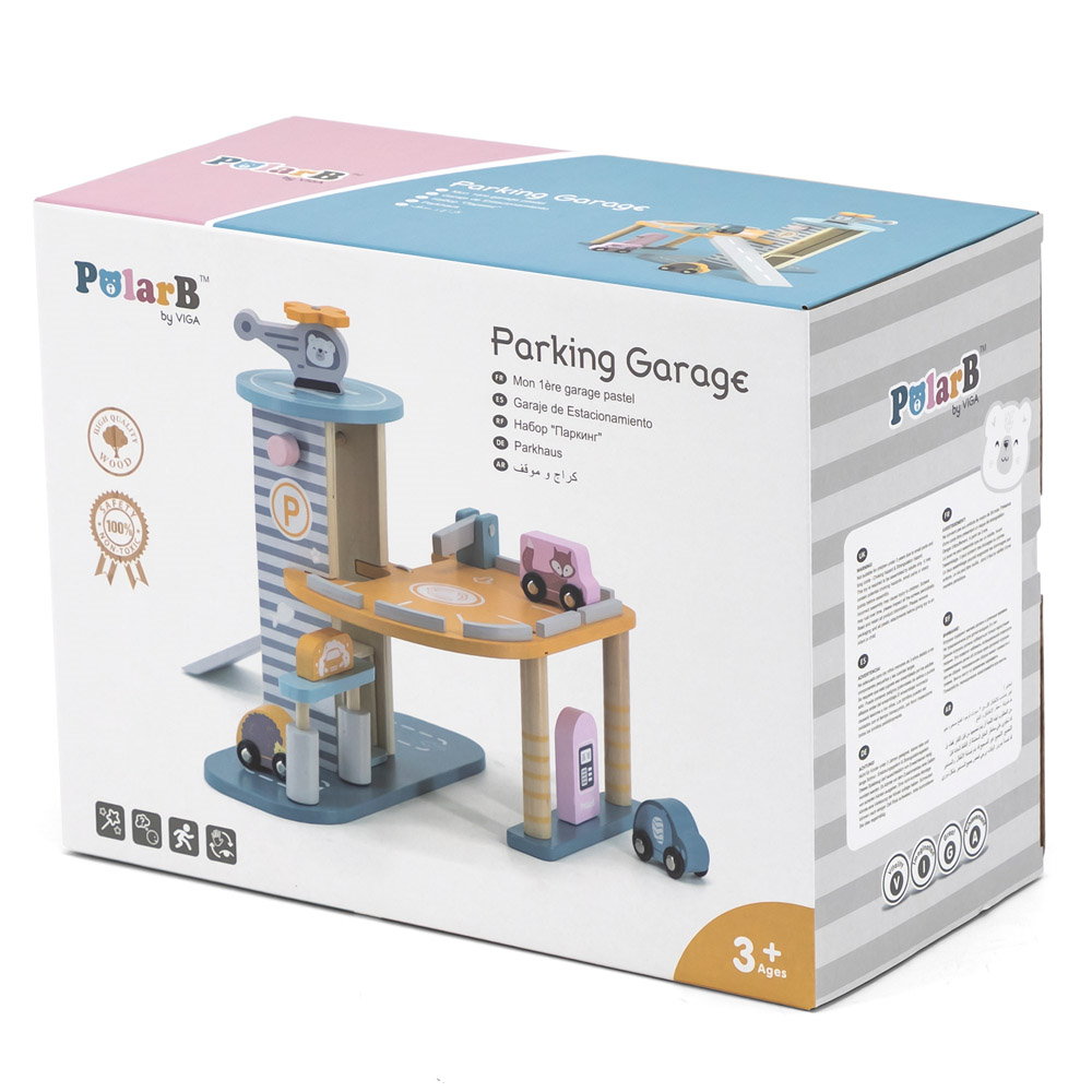 Garaj auto cu lift si masinute, nordic colors | Creatoys.ro