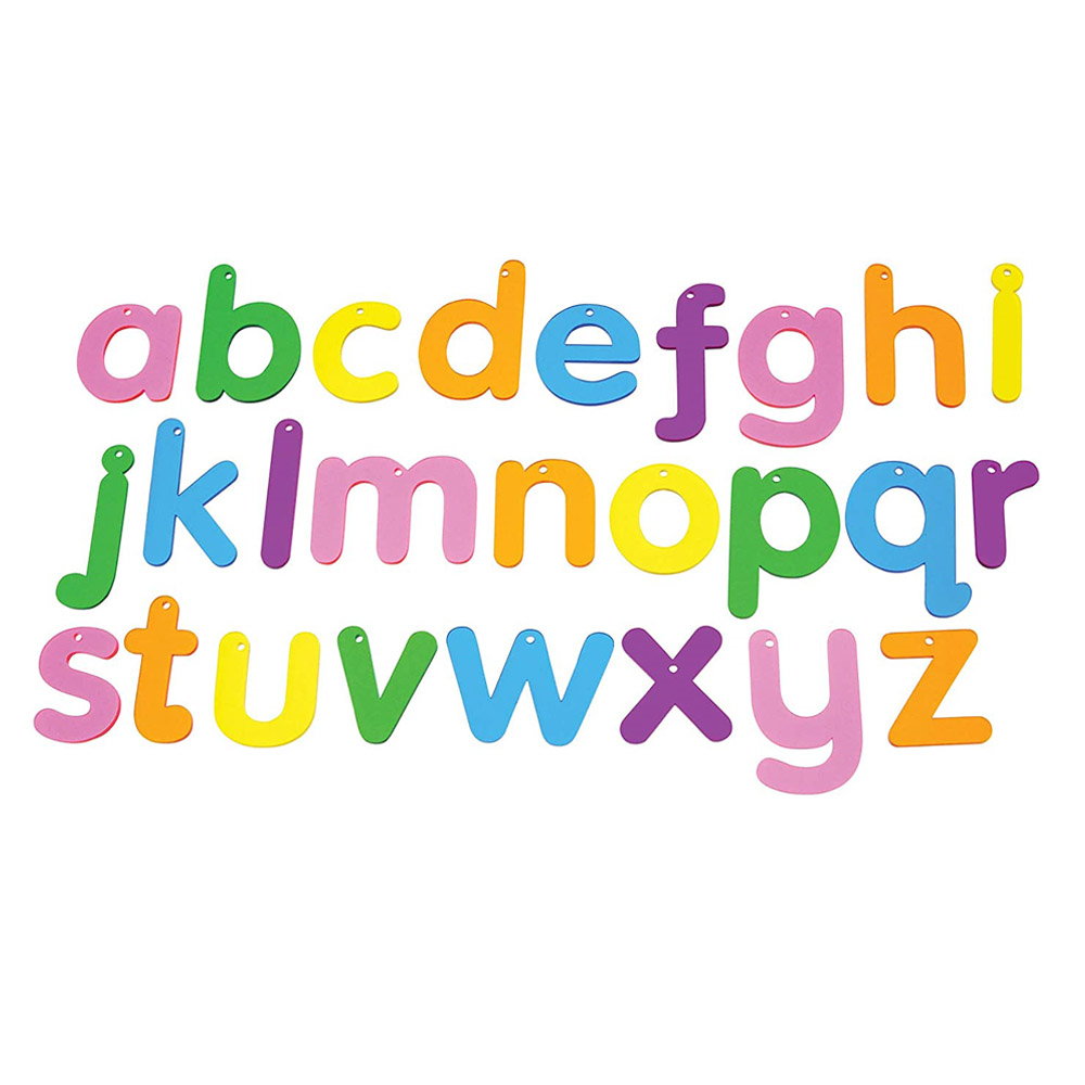 Rainbow Letters, set litere transparente, 26 buc. | Creatoys.ro