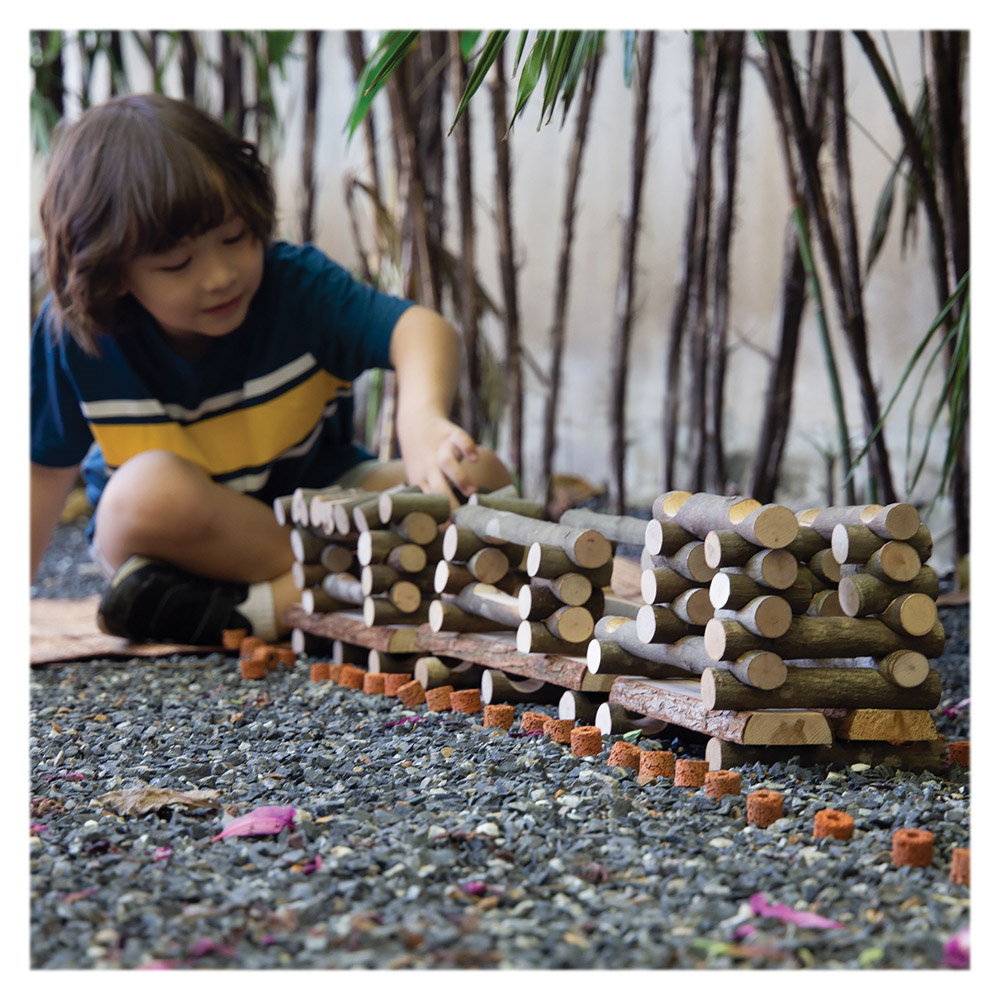 Big Branch Blocks, crengi mari de construit, Guidecraft - Creatoys.ro