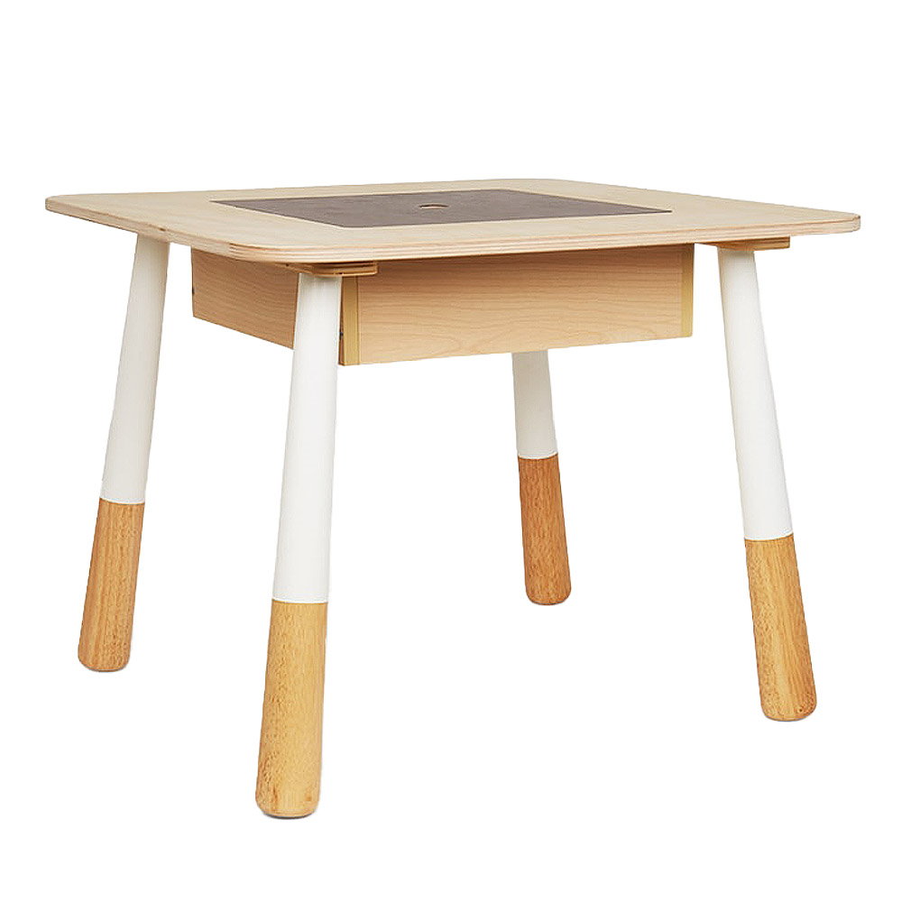 Masuta din lemn pentru copii cu spatiu de depozitare | Creatoys.ro