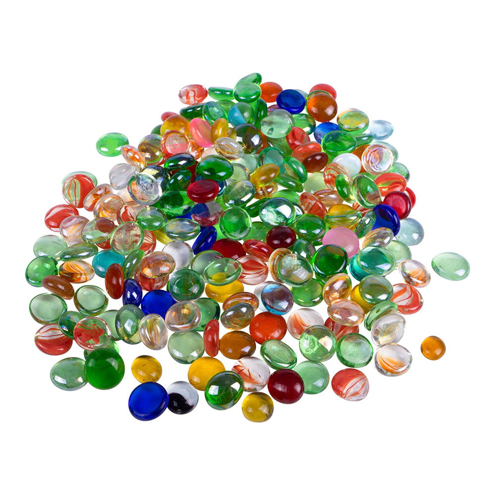 Pietricele colorate din sticla, 200 buc - Creatoys.ro