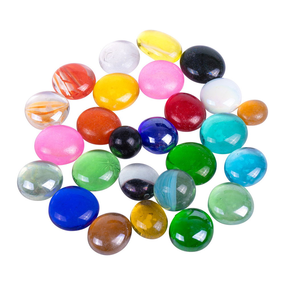 Pietricele colorate din sticla, 200 buc - Creatoys.ro