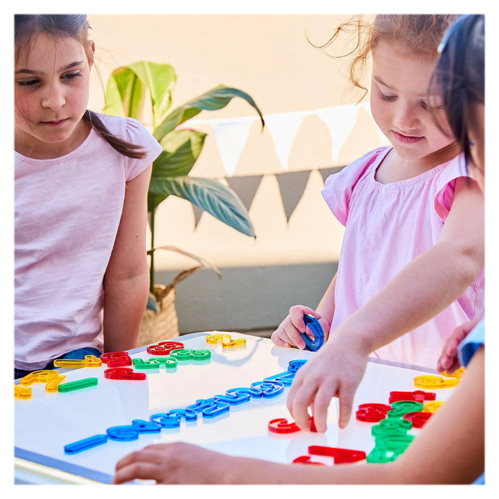 Numere transparente colorate, set 10 piese, Edx Education - Creatoys.ro