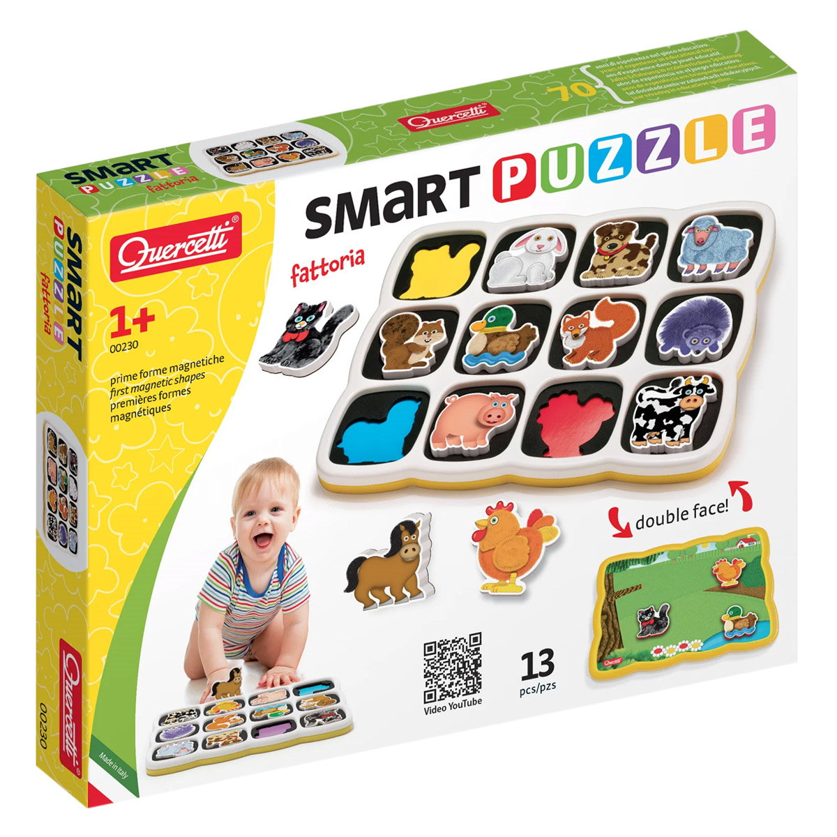 Smart Puzzle Magnetic, animale de ferma - Creatoys.ro