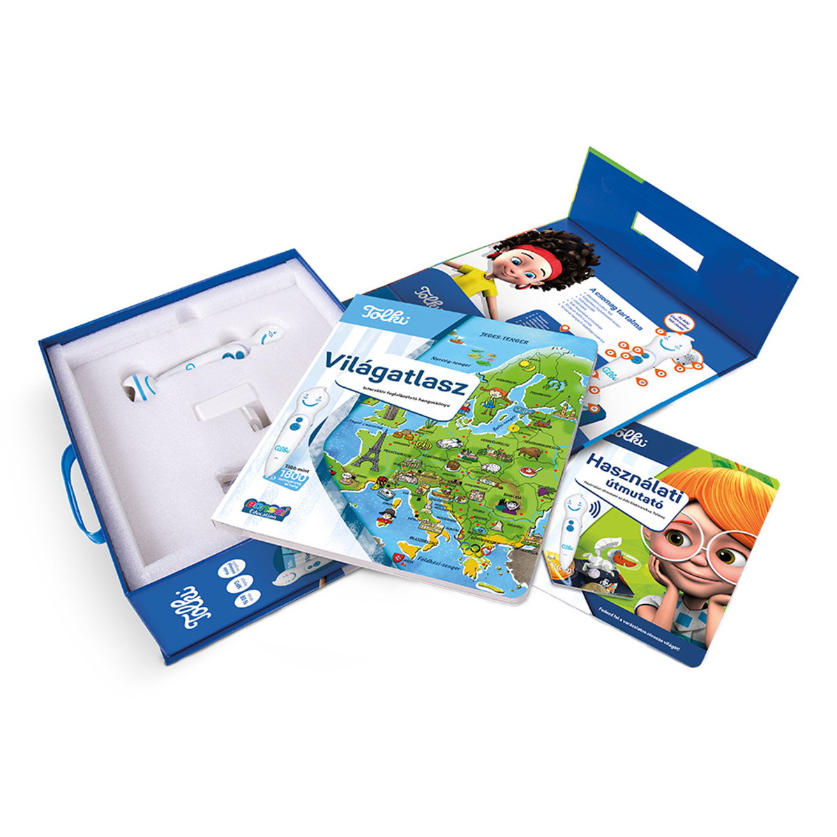 Tolki - Világatlasz szett, könyv + toll | Creatoys.ro