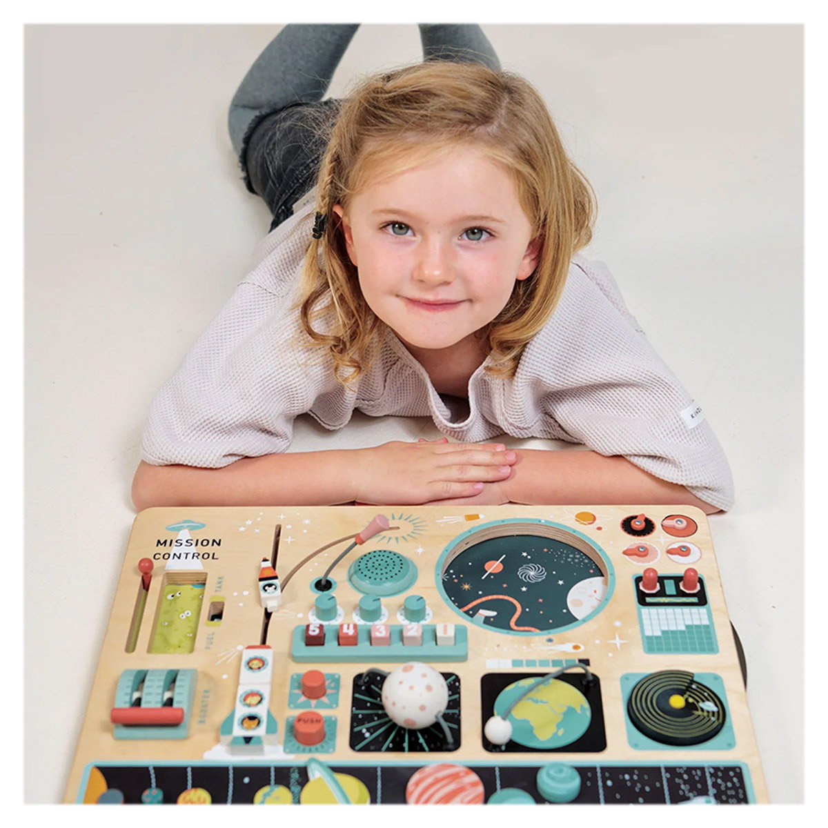 Panou magnetic din lemn, Statie spatiala | Creatoys.ro