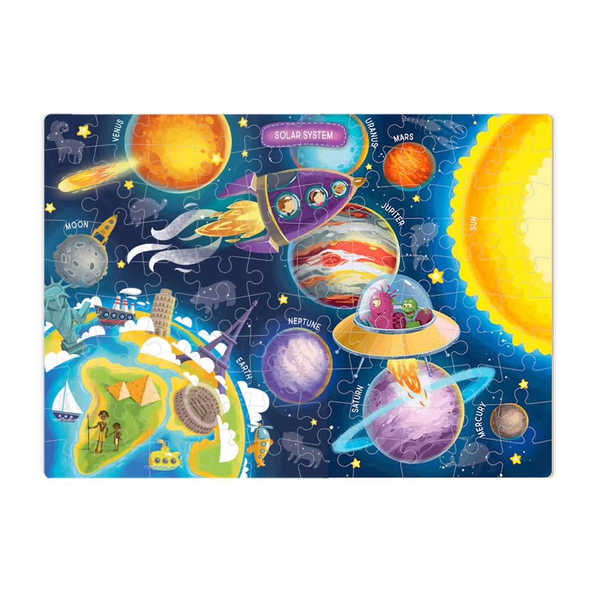Puzzle Spatiul Cosmic, 100 piese - Creatoys.ro